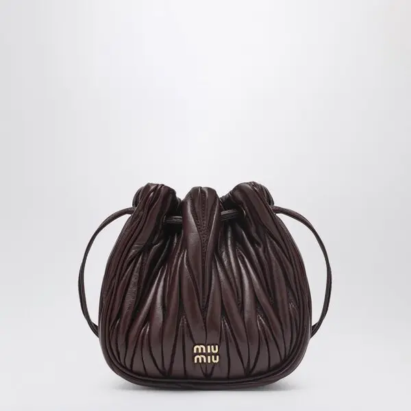 Miu Miu Quilted Nappa Drawstring Pouch