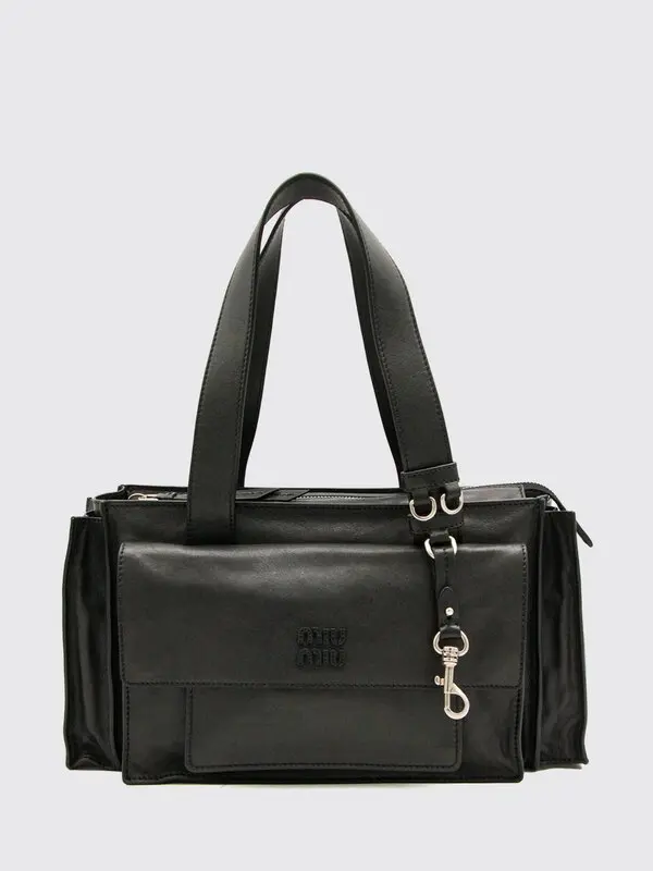 Miu Miu Leather Shoulder Bag - Black