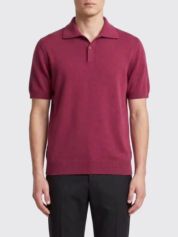 Zegna Polo Shirt Crimson
