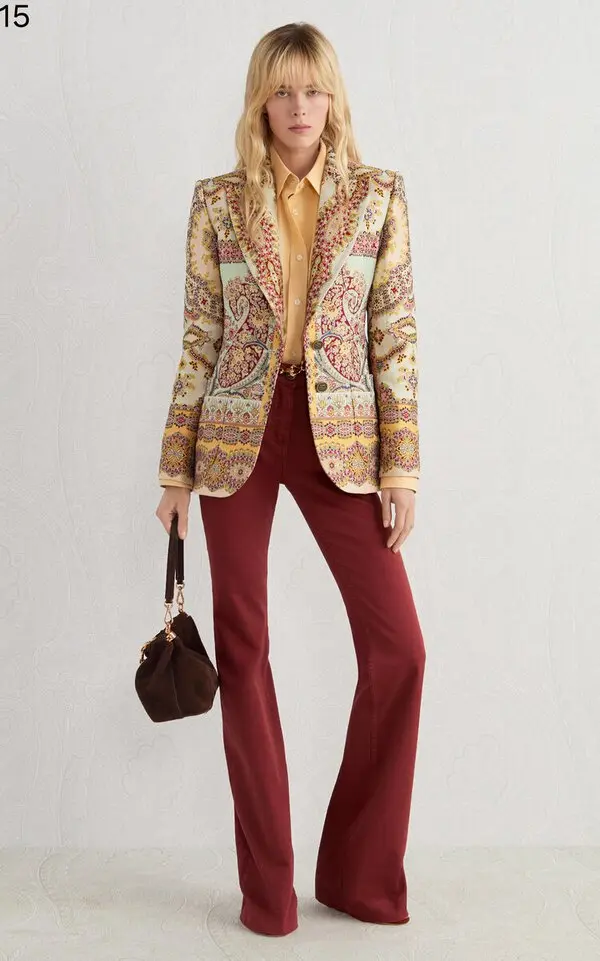 Etro Patterened Cotton-blend Blazer