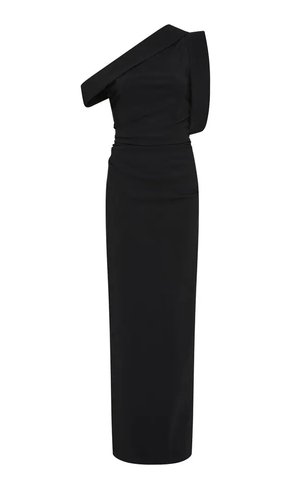 Rachel Gilbert Rowana One-shoulder Gown