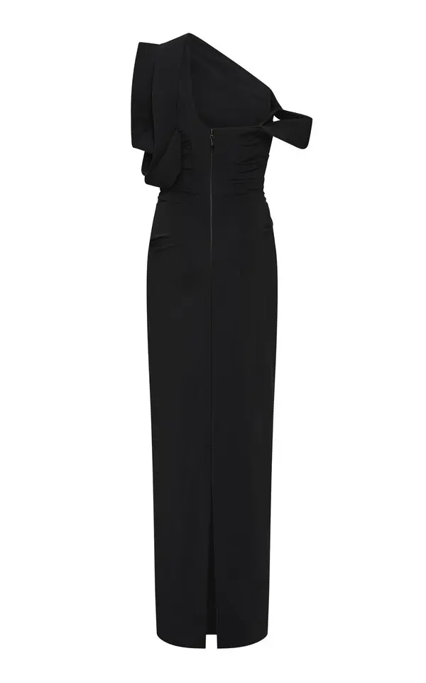 Rachel Gilbert Rowana One-shoulder Gown