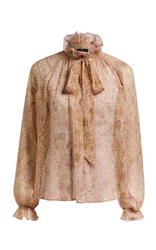 Etro Printed Silk-blend Blouse