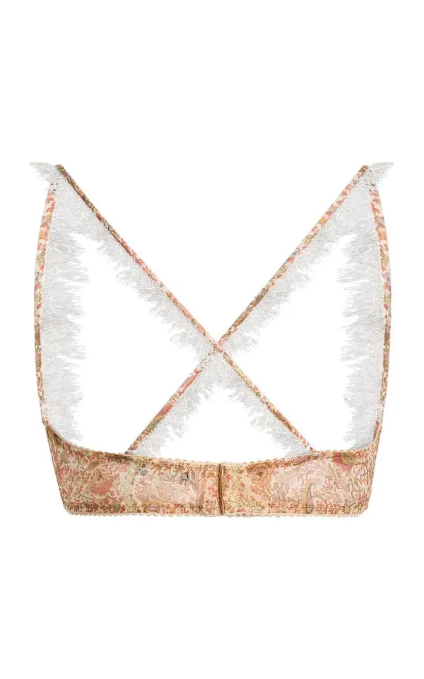 Etro Patterned Silk Bra