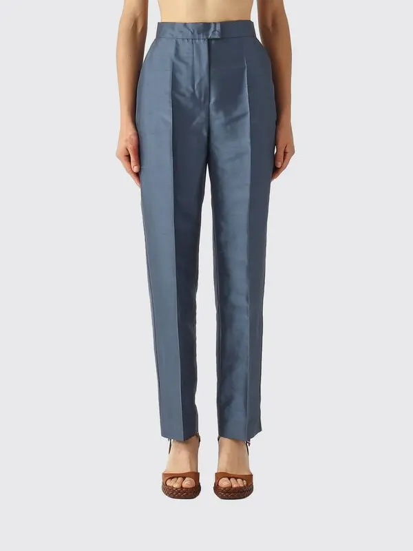 Max Mara Tailored Wide Leg Trousers - Blue