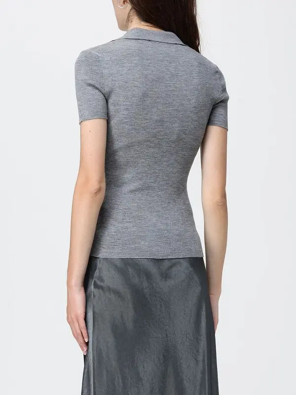 Max Mara Short Sleeve Polo Shirt - Gray