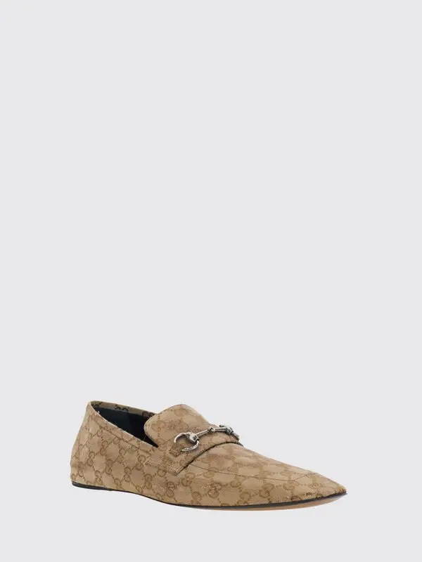 Gucci Loafers With Horsebit Detail - Cream