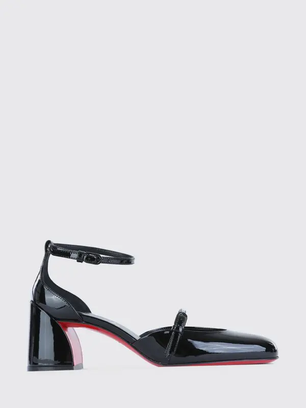 CHRISTIAN LOUBOUTIN Patent Leather Mary Jane Heels - Black