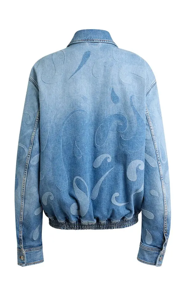 Etro Patterned Denim Jacket