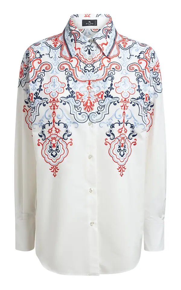 Etro Patterned Cotton-blend Shirt