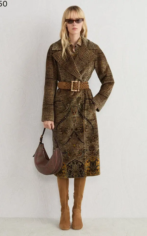 Etro Patterned Stretch-cotton Coat