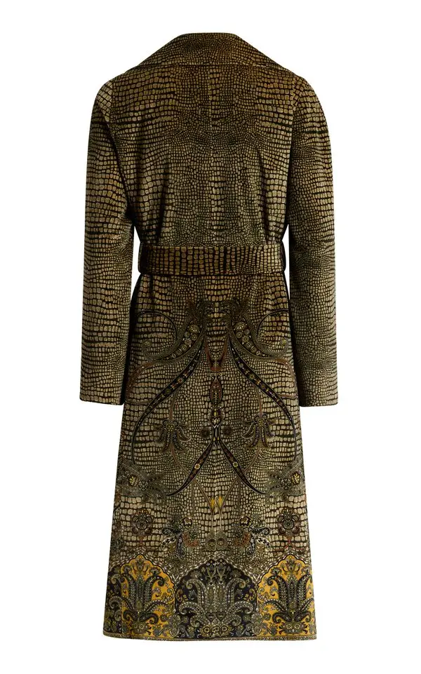 Etro Patterned Stretch-cotton Coat