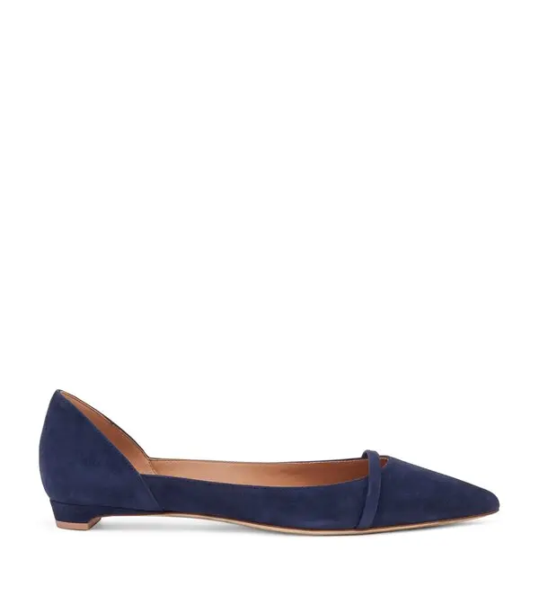 MALONE SOULIERS Suede Crawford Ballet Flats