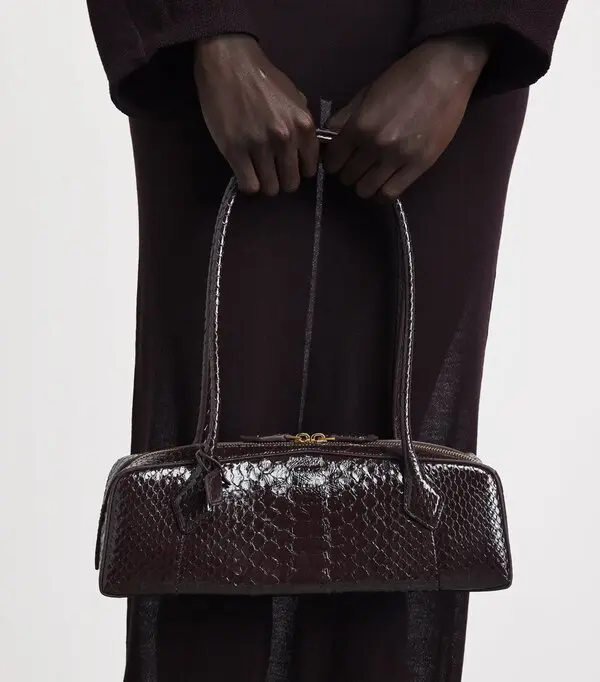 Alaïa Medium Snakeskin Le Teckel Shoulder Bag