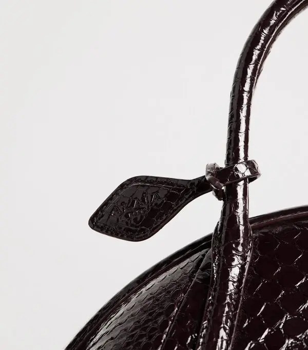 Alaïa Small Snakeskin Purse Top-handle Bag