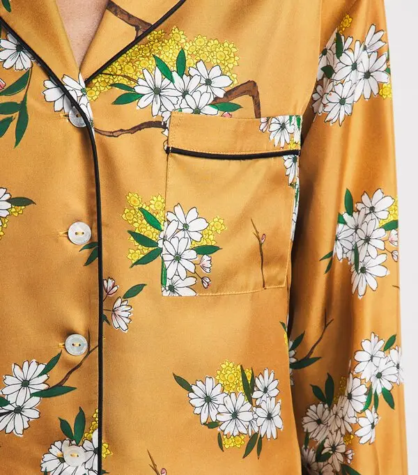 Olivia Von Halle Silk Carmena Alba Pyjama Set