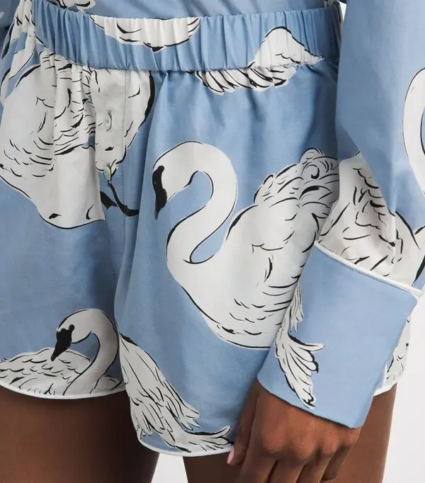 Olivia Von Halle Cotton-silk Lucia Laia Short Pyjama Set