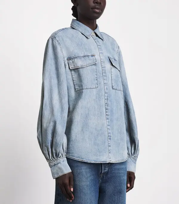 7 For All Mankind Straight Fit Denim Shirt