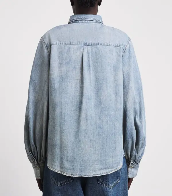 7 For All Mankind Straight Fit Denim Shirt