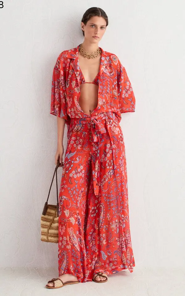 Etro Printed Silk-blend Shirt