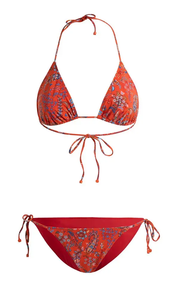 Etro Printed Bikini Top