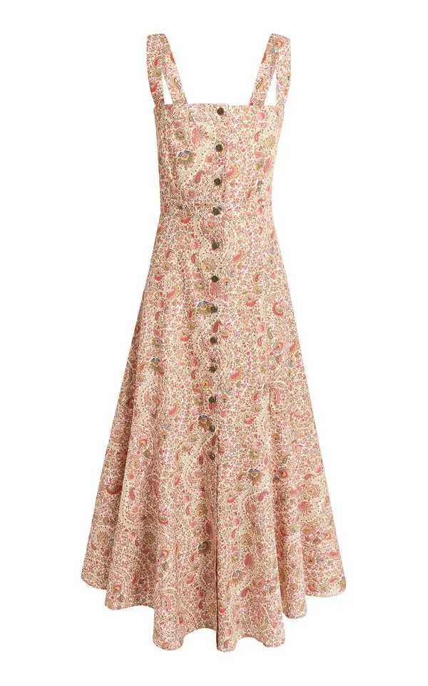 Etro Buttoned Cotton Maxi Dress