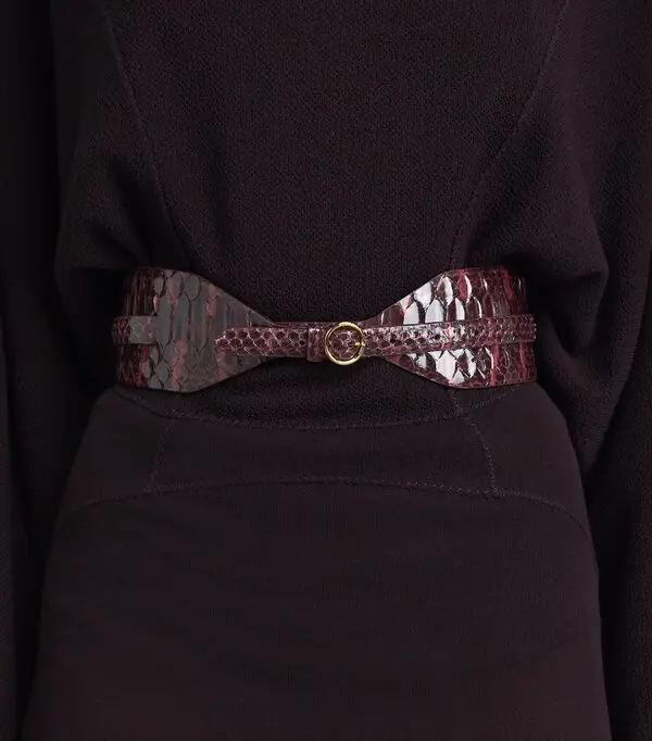 Alaïa Wide Leather Belt