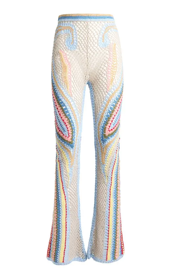 Etro Patterned Cotton Flared Pants