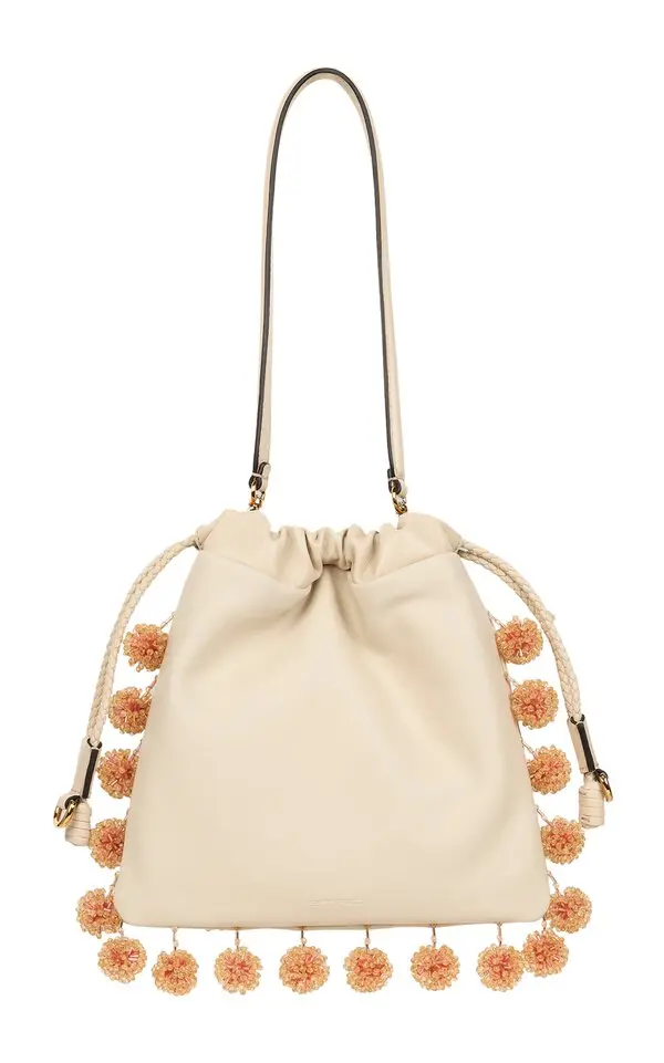 Etro Small Leather Kalispera Shoulder Bag - Ivory