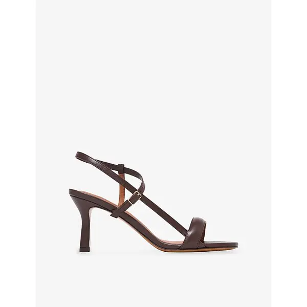 Maje Strappy Leather Heeled Sandals