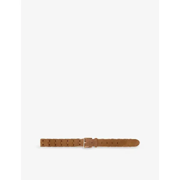 Maje Braided Suede Belt