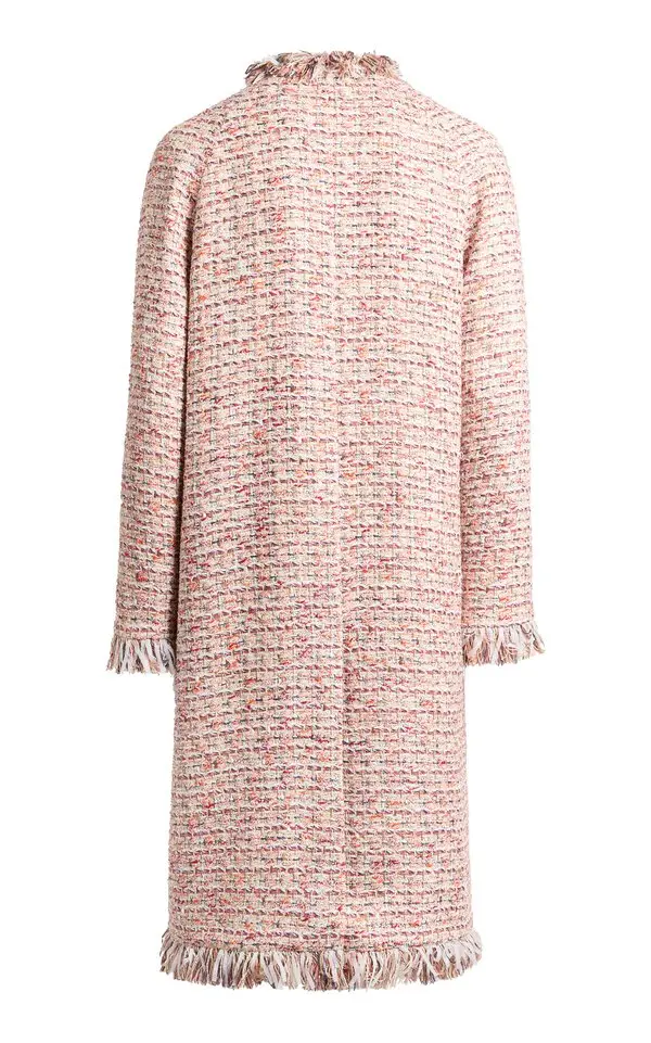 Etro Fringed Tweed Coat