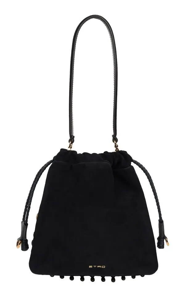 Etro Small Kalispera Shoulder Bag With Fringes And Studs