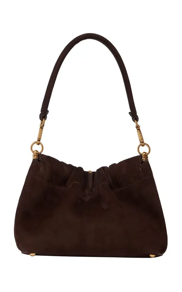 Etro Small Vela Blossom Suede Shoulder Bag