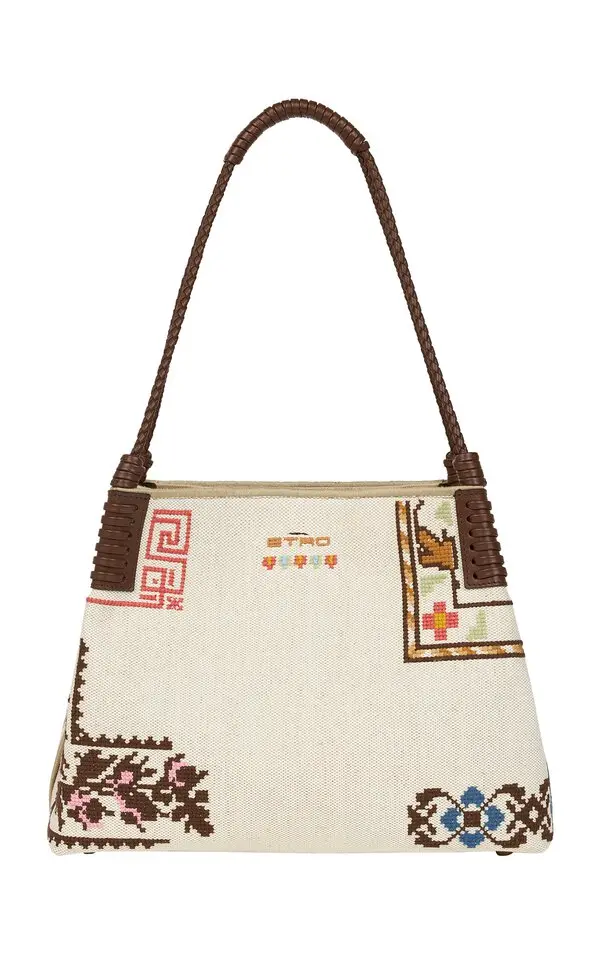 Etro Medium Canvas Libra Shopping Bag