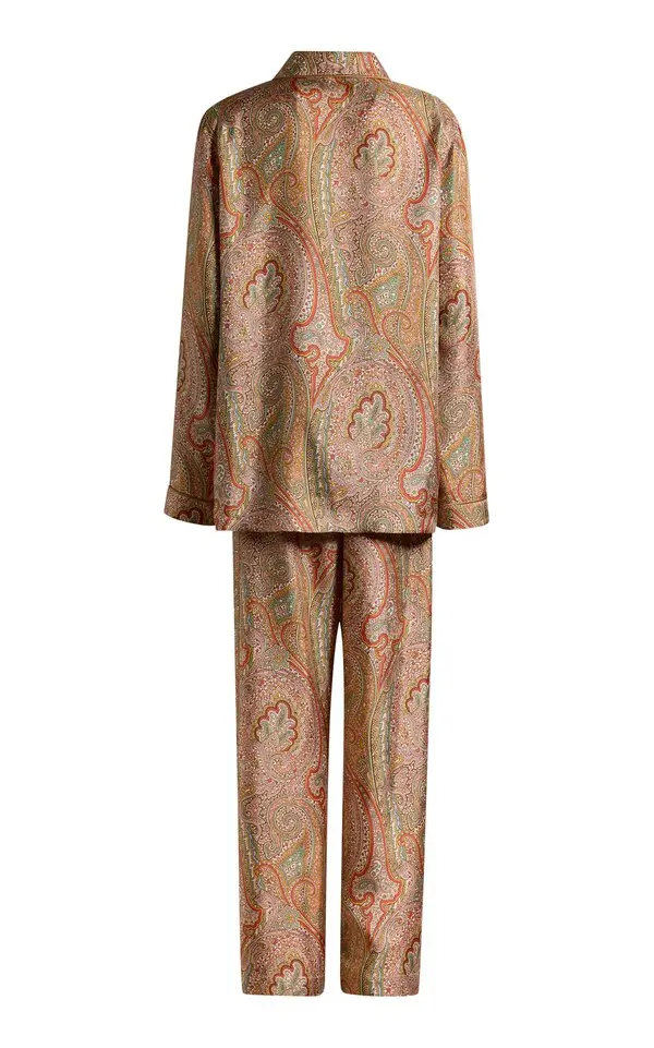 Etro Printed Silk Pajama Pants