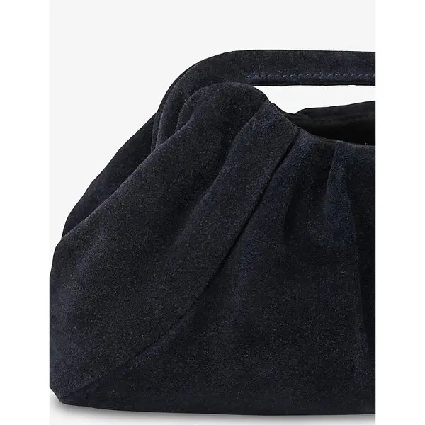 REISS June Suede Clutch Bag