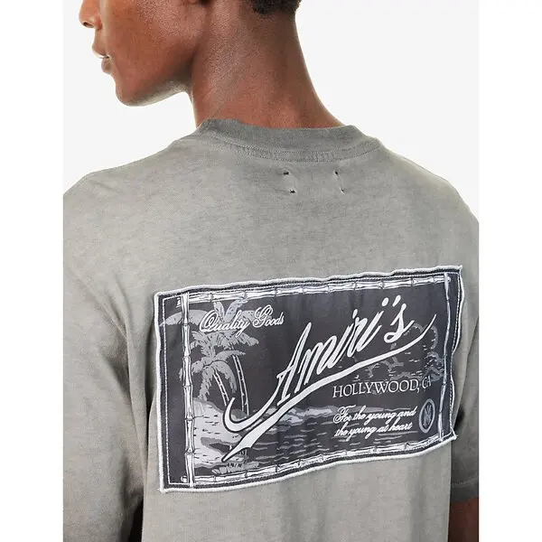 Amiri Quality Goods Label Cotton-jersey T-shirt