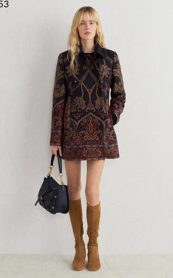 Etro Medium Denim Crossbody Bag