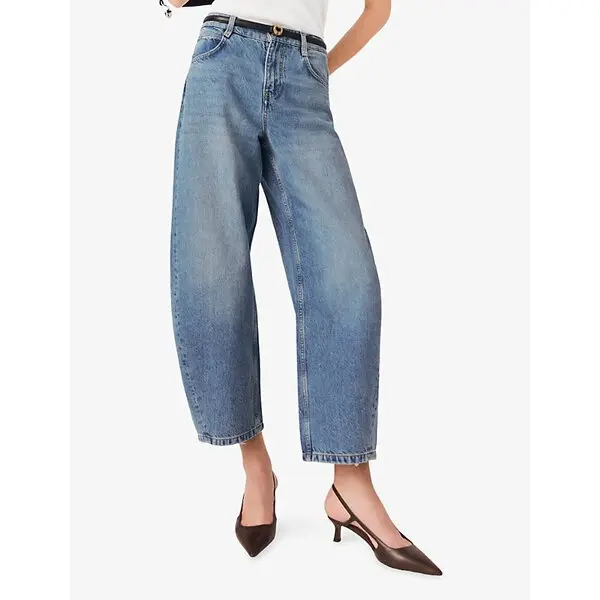 Maje Balloon-leg High-rise Denim Jeans