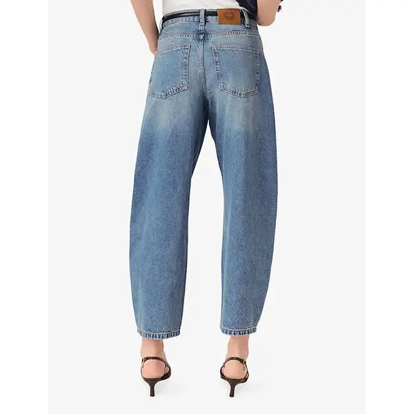 Maje Balloon-leg High-rise Denim Jeans