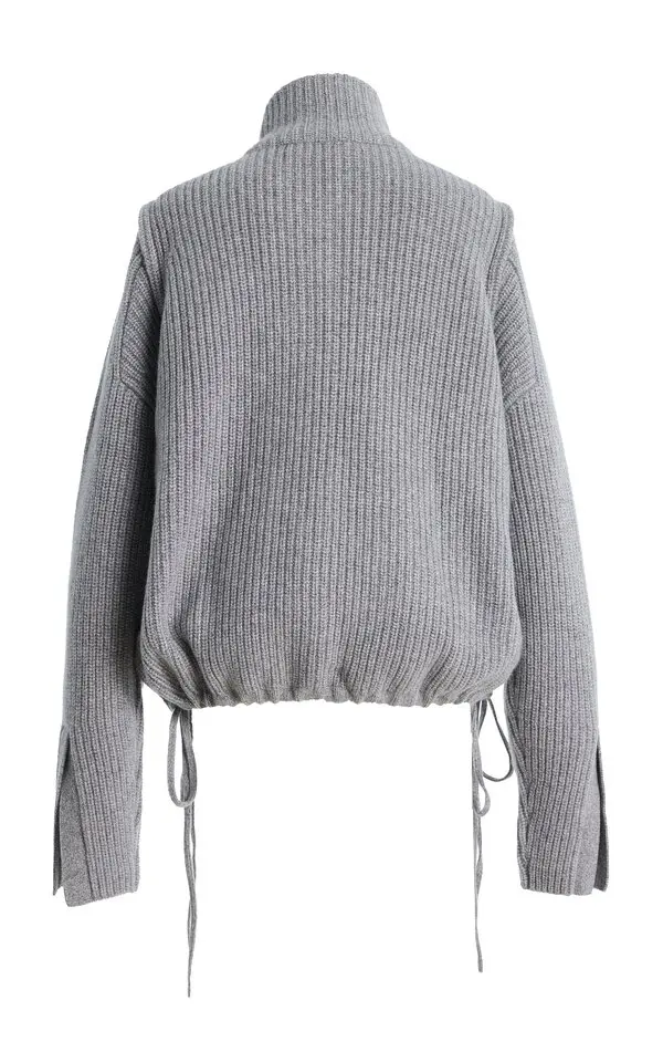 Brandon Maxwell Winsor Ballon Cashmere Jacket