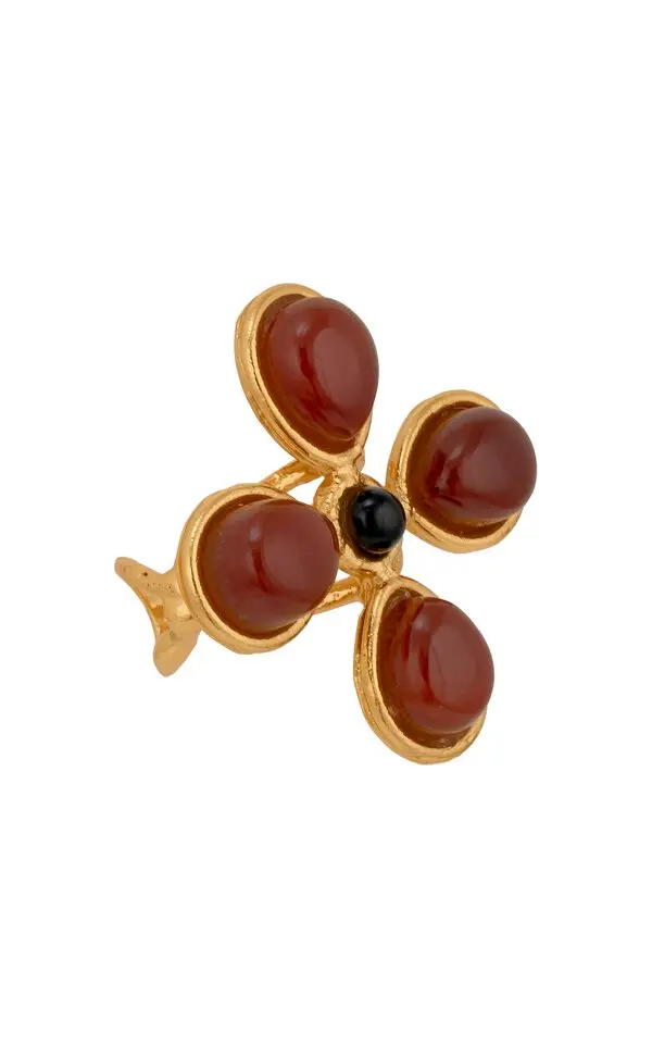 Sylvia Toledano Gold Plated Pansy Ring