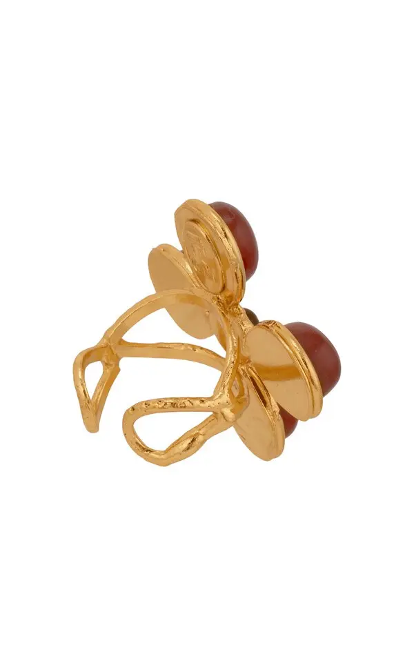 Sylvia Toledano Gold Plated Pansy Ring