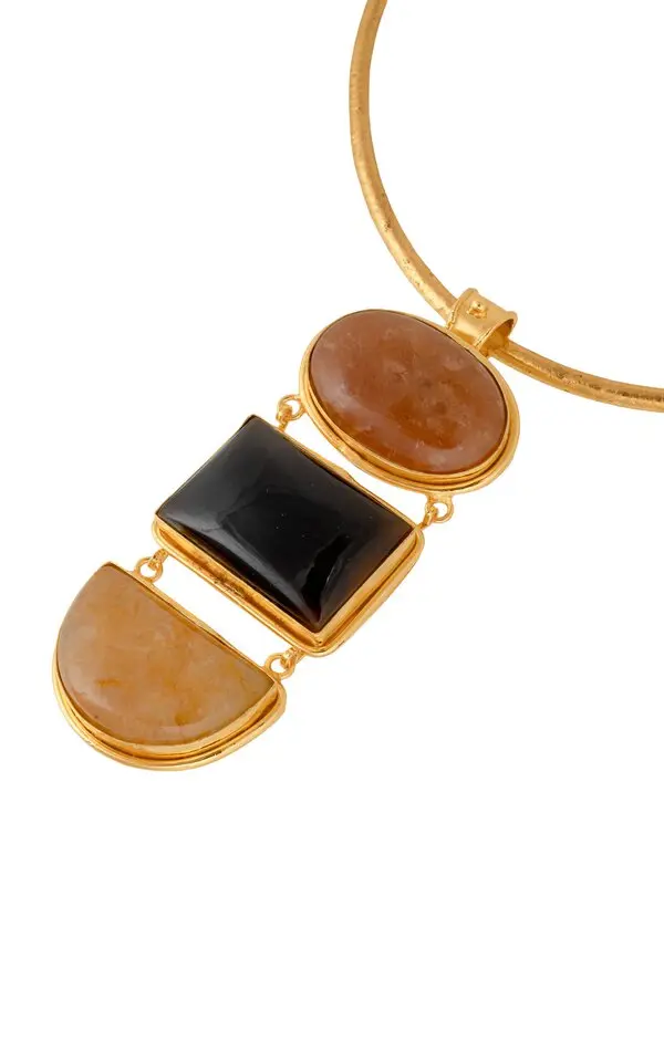 Sylvia Toledano Gold Plated Torque3 Necklace