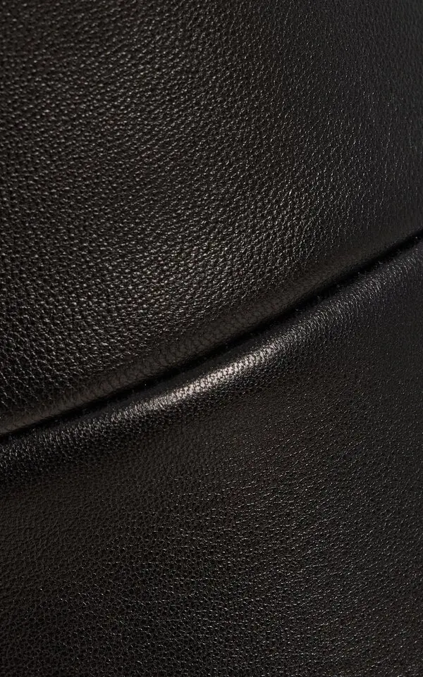 Brandon Maxwell Perry Cropped Lamb Leather Pants