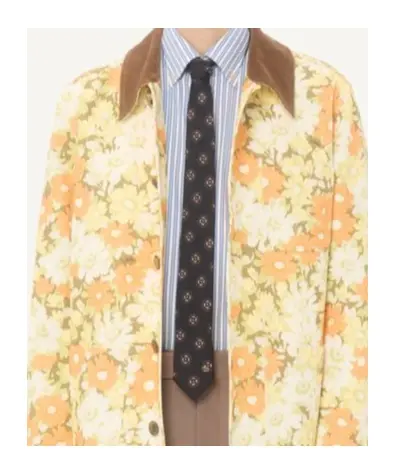 Valentino Garavani Valentie Silk Jacquard Tie With Geometric Pattern