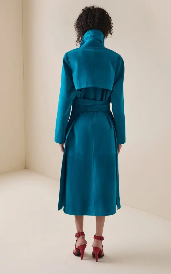 Alaïa Suede Trench Coat