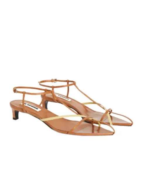 JIL SANDER Cage Low-heel Sandals