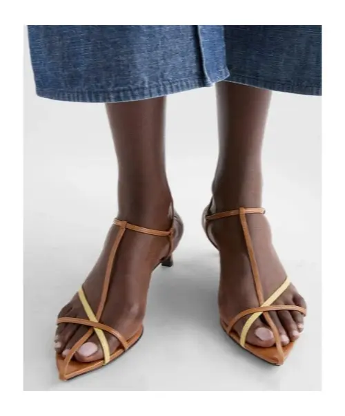 JIL SANDER Cage Low-heel Sandals